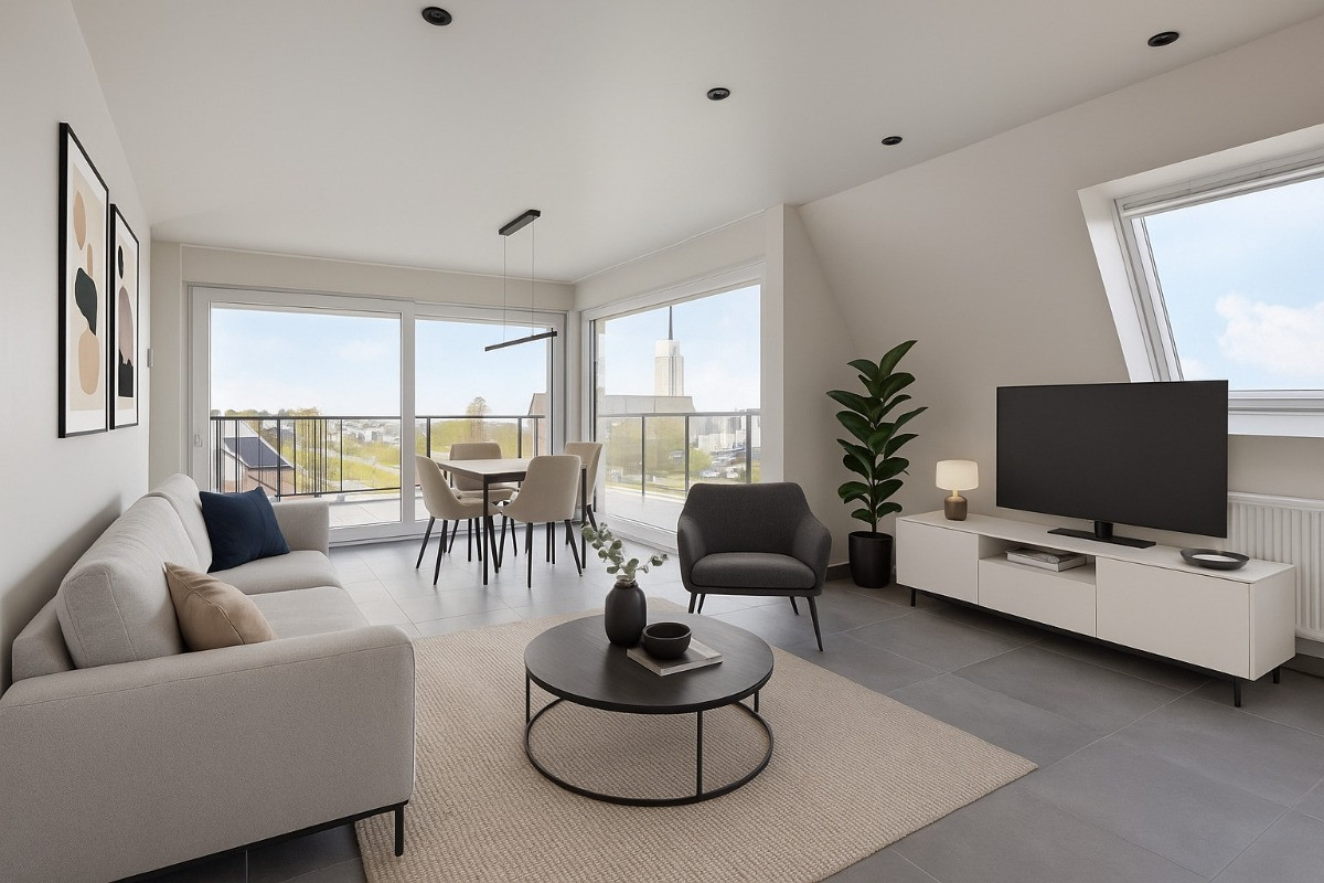 Zeer ruim afgewerkt appartement 2 slpk en groot terras On demand | ERA